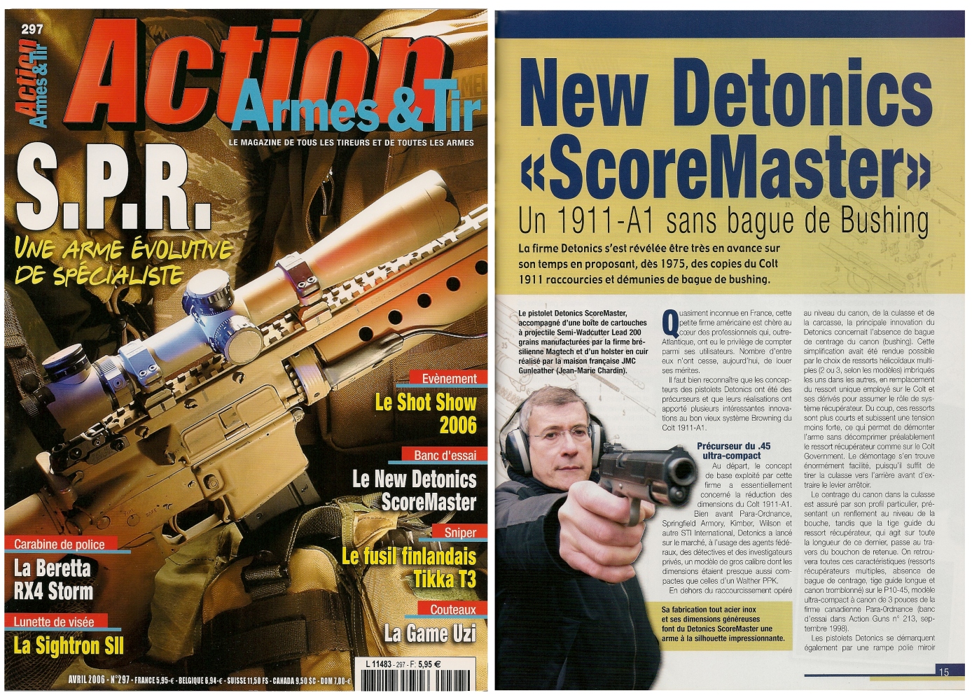 Essai armes | Pistolet New Detonics « ScoreMaster » / calibre 9 mm ...
