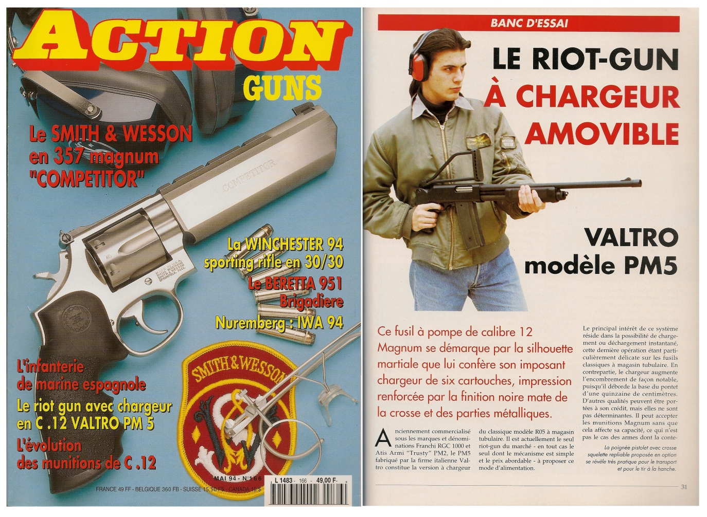 Essai armes | Riot-gun Valtro modèle PM5 / calibre 12/76