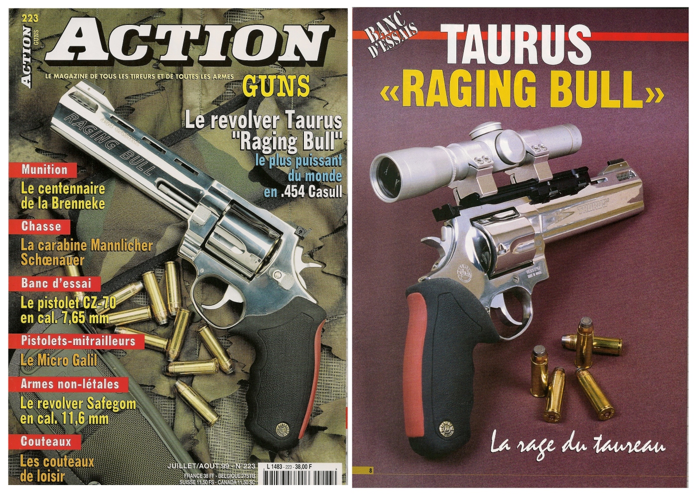 Essai armes | Revolver Taurus « Raging Bull » / Calibre .454 Casull